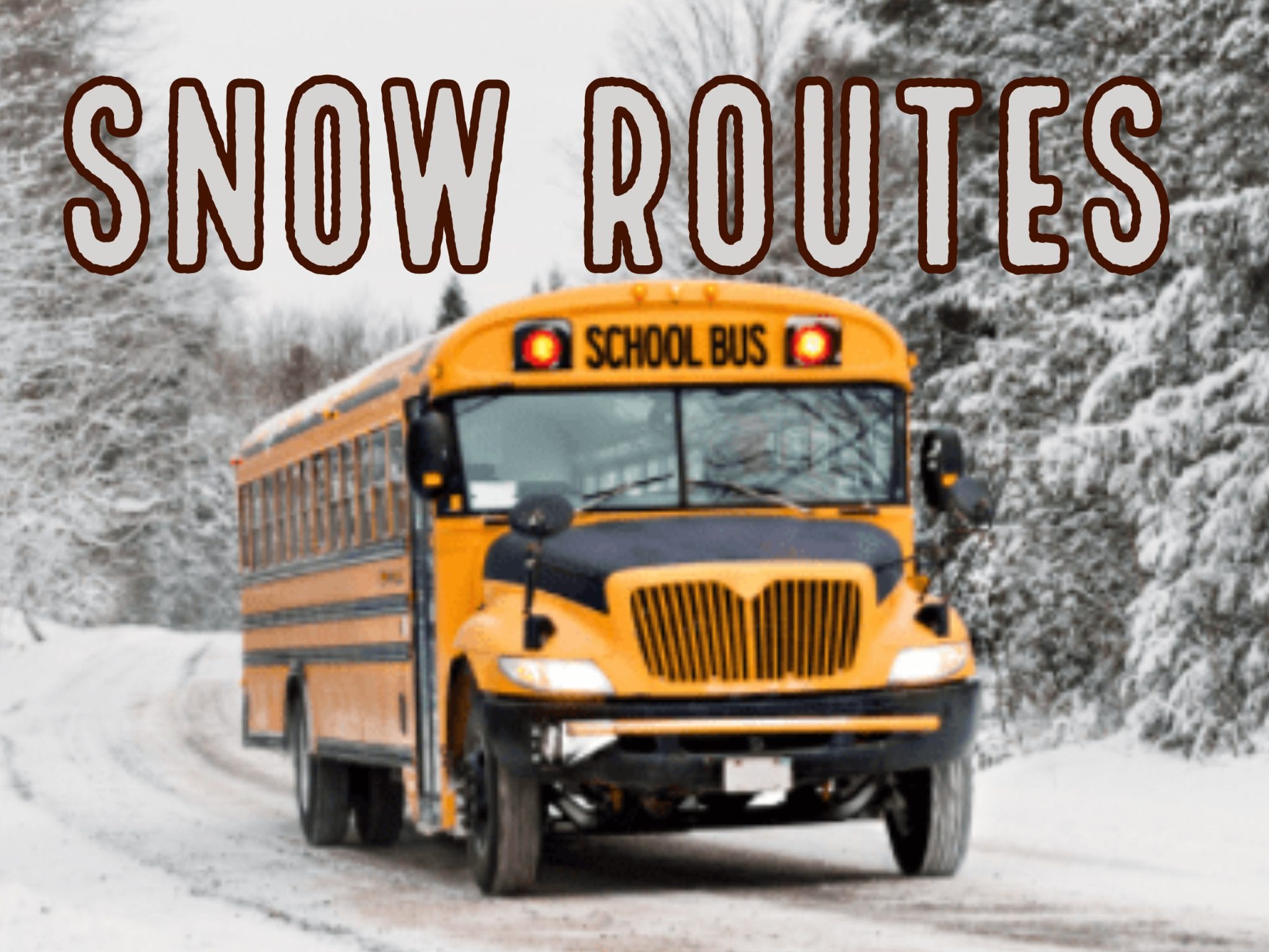 MSD buses on snow routes - McMinnville School District