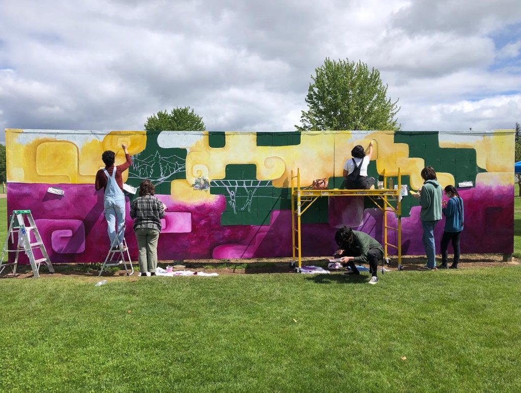 MHS Students Create Mural for Joe Dancer Park - McMinnville School District