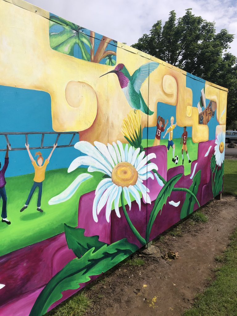 MHS Students Create Mural for Joe Dancer Park - McMinnville School District