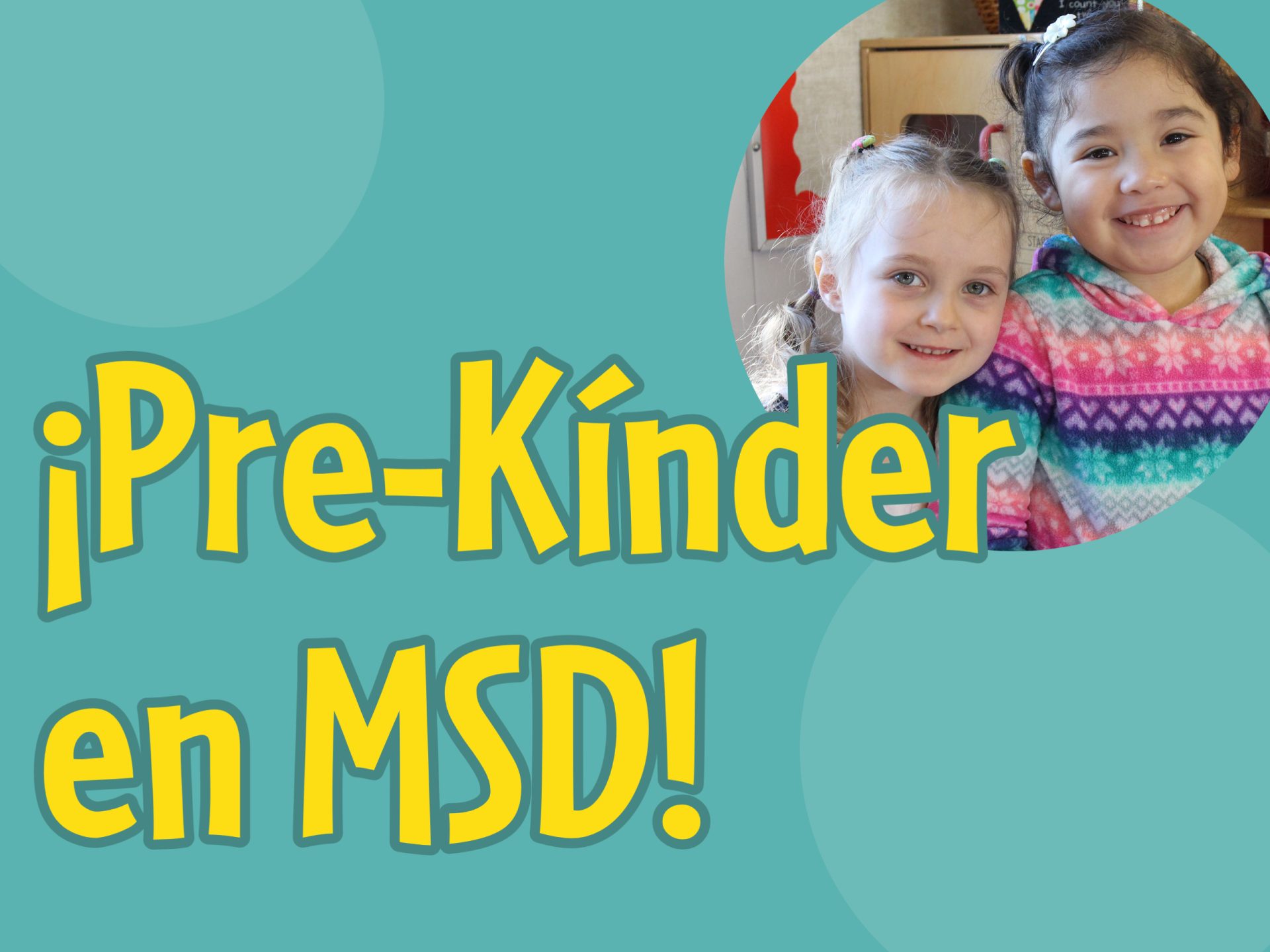Programa Gratuito de Pre-Kínder de MSD para Niños de Cuatro Años ...